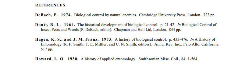 HISTORY AND DEVELOPMENT OF BIOLOGICAL CONTROL – BioStim